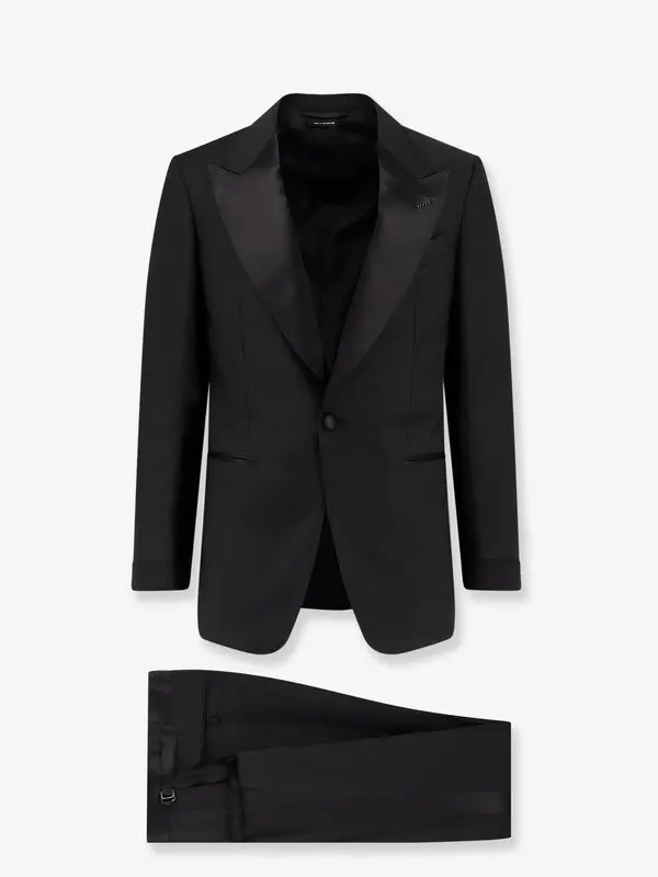 TOM FORD Shelton Stretch Wool Tuxedo - Black