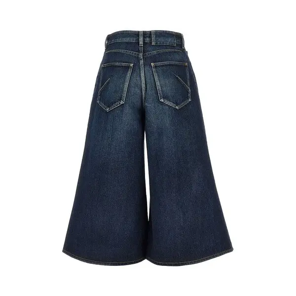 Alaïa Denim Palazzo Shorts