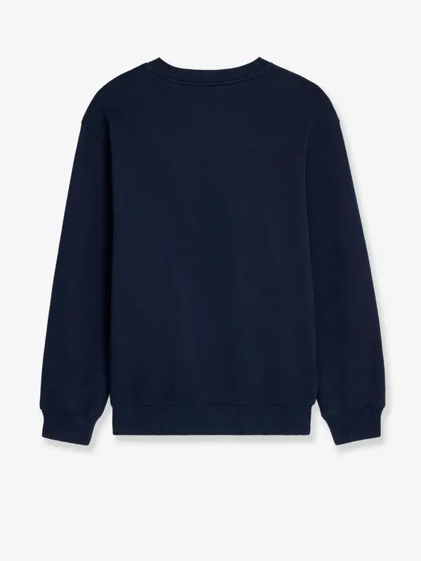 Celine Cotton Sweater With Front Lettering Logo - Multicolor