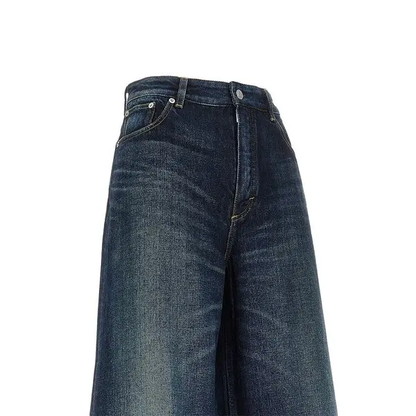 Alaïa Wide Leg Denim Pants