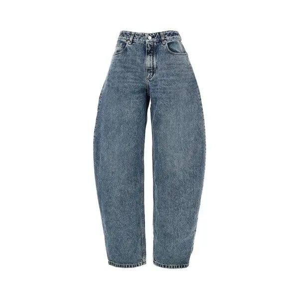 Alaïa Curved Five-pocket Jeans - Blue