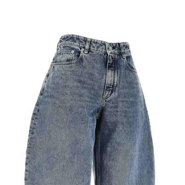 Alaïa Curved Five-pocket Jeans - Blue