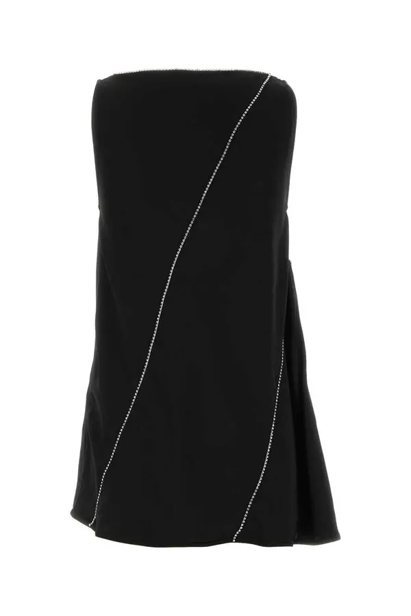 JIL SANDER Viscose Top - Black