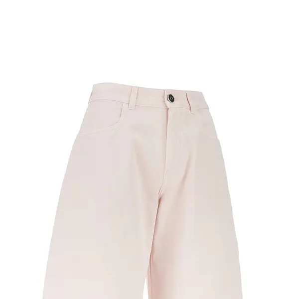 Alaïa Denim Rounded Pants - Pink