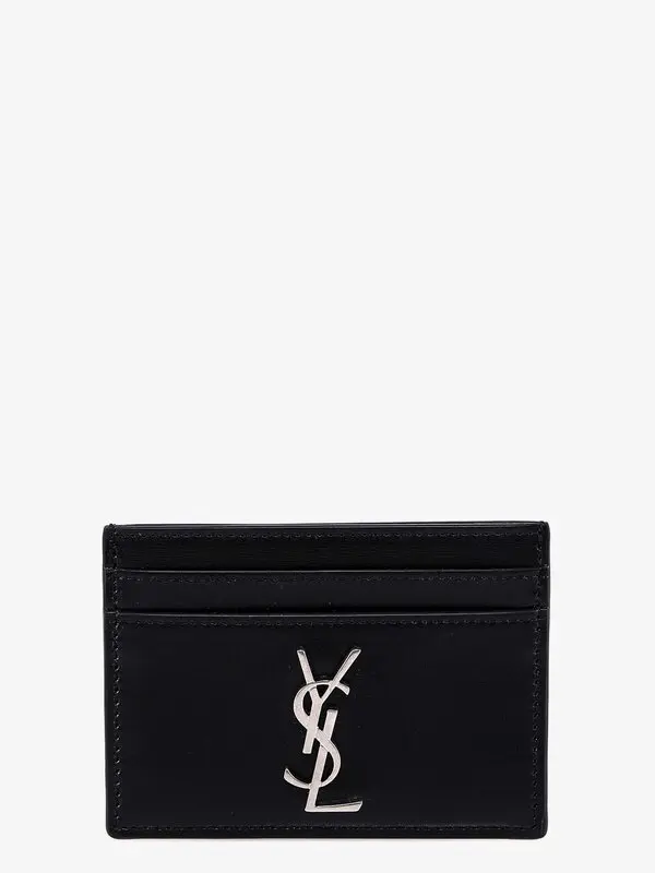 Saint Laurent Cassandre Leather Card Holder - Multicolor