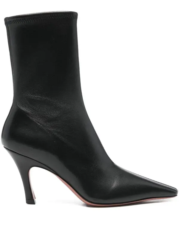 Amina Muaddi Jamie Leather Boots - Multicolor