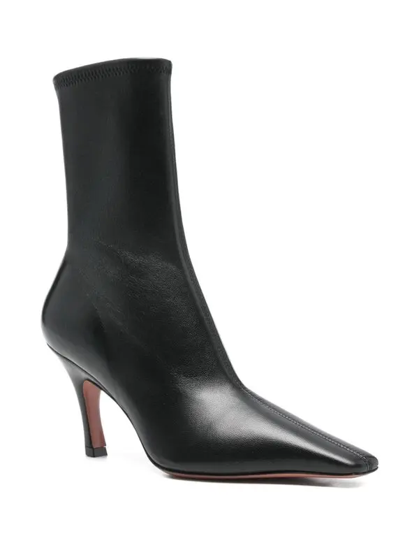 Amina Muaddi Jamie Leather Boots - Multicolor