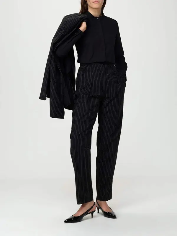 Max Mara Double-breasted Striped Wool Blazer