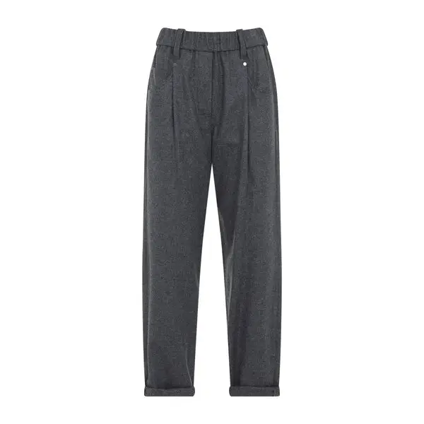 Brunello Cucinelli Pull On Pants - Gray