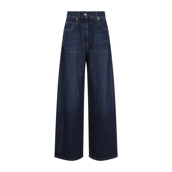 Brunello Cucinelli Barrel Denim Jeans - Blue