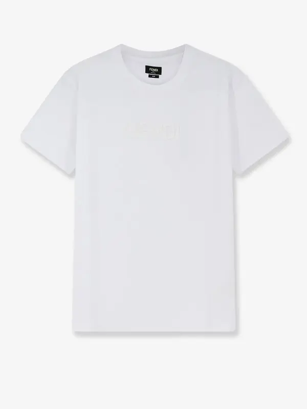 Fendi Slim Fit Cotton T-shirt - Multicolor