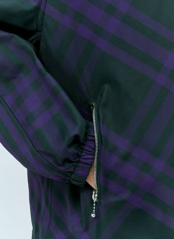 Burberry Check Nylon-twill Windbreaker Jacket