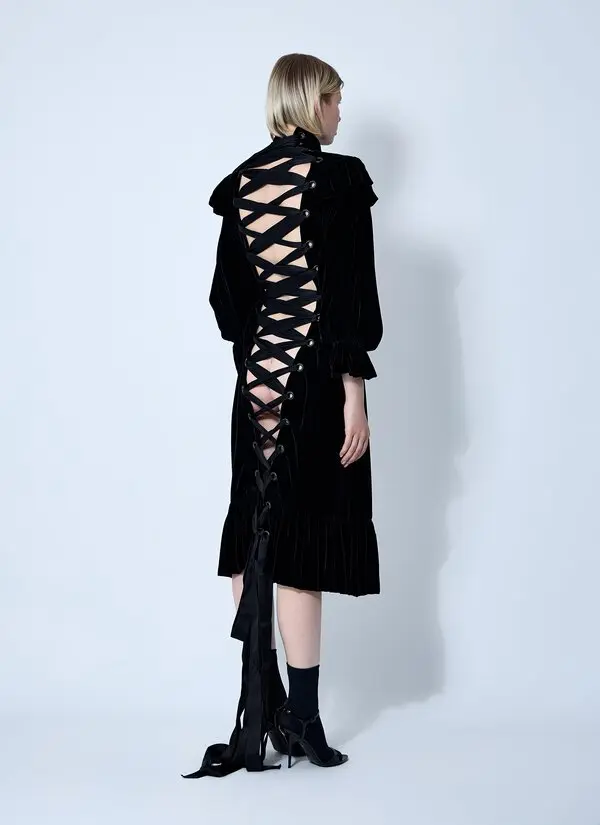 Balenciaga Lace-up Dress