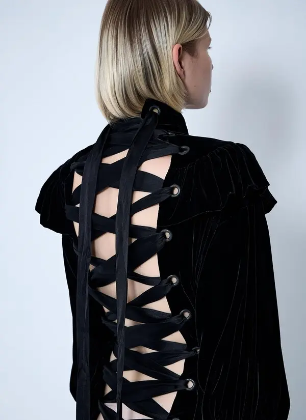 Balenciaga Lace-up Dress