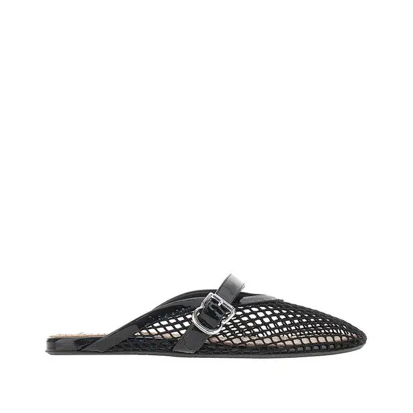 Alaïa Net Flat Mules - Black