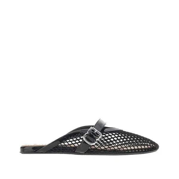 Alaïa Net Flat Mules - Black
