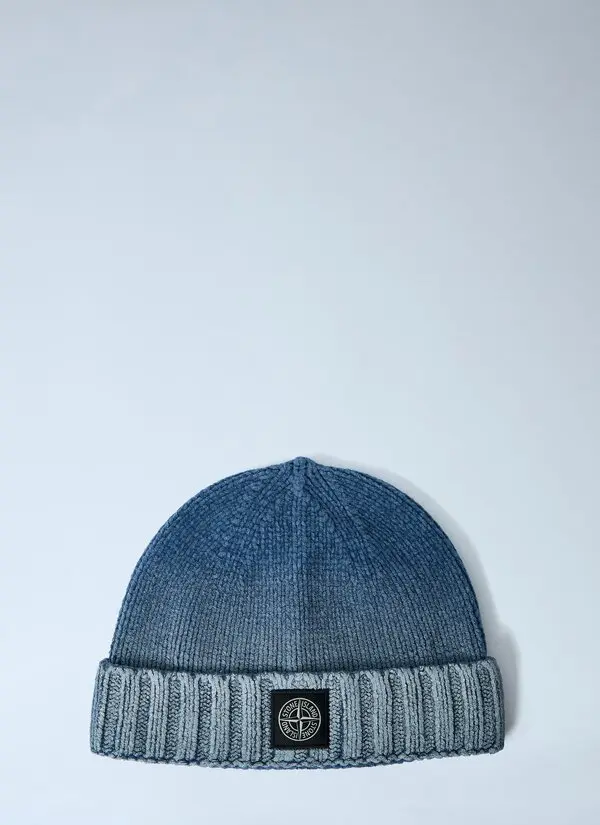 Stone Island Logo Patch Beanie - Multicolor