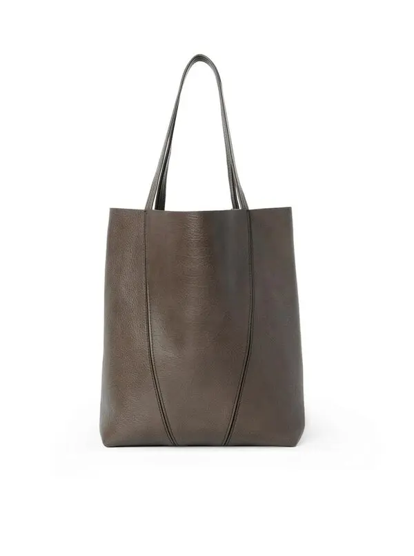 Chloé Spin Tote Bag In Granate Leather - Multicolor