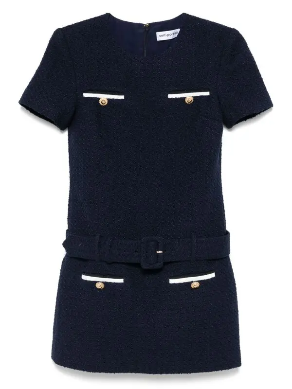 SELF-PORTRAIT Boucle Mini Dress