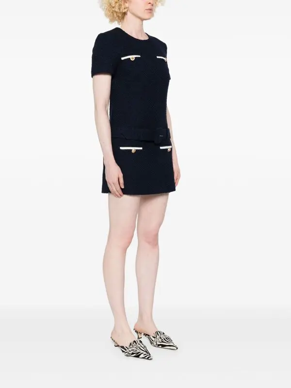 SELF-PORTRAIT Boucle Mini Dress