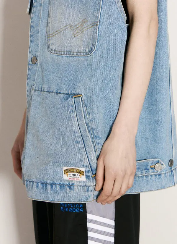 Martine Rose Denim Gilet