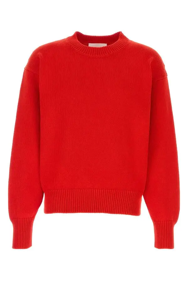 JIL SANDER Cotton Sweater - Red