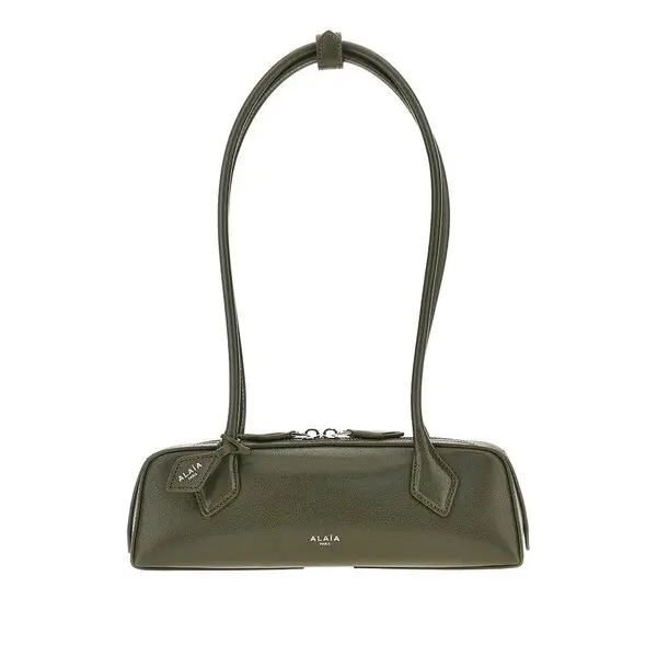 Alaïa Grained Leather Small 'le Teckel' Bag - Green