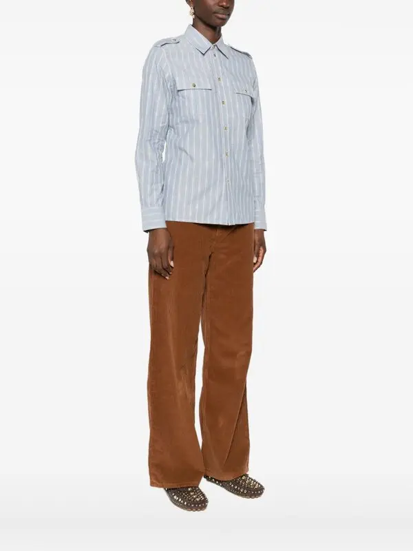 Celine Striped Cotton Shirt - Multicolor