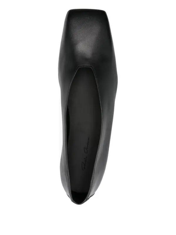 Rick Owens Leather Ballet Flats