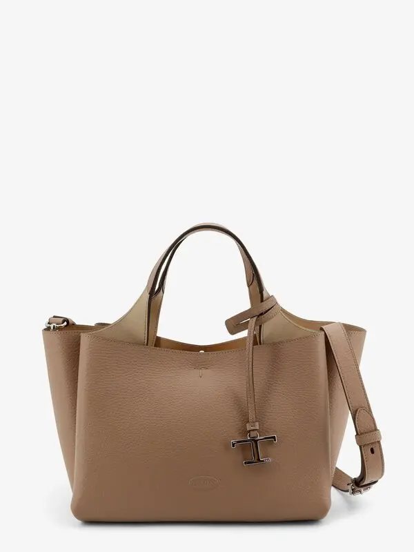 TOD'S Leather Crossbody Bag - Cream