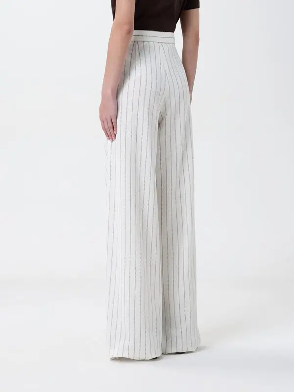 Max Mara Wide Leg Pants - White