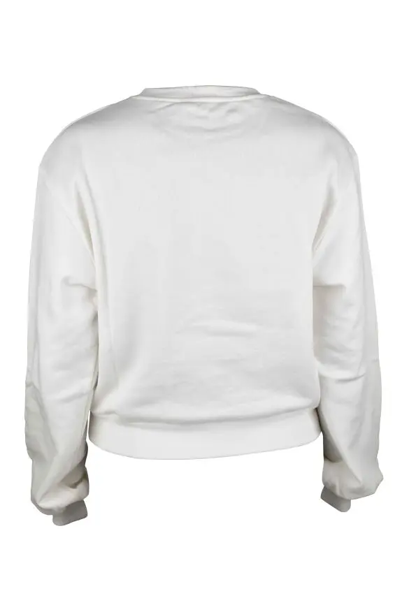 GIUSEPPE ZANOTTI Embroidered Cotton Sweatshirt - White