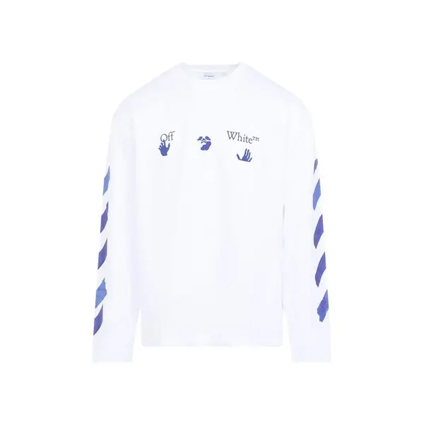 Off-White Bacco Arrow L/s Skate T-shirt - White
