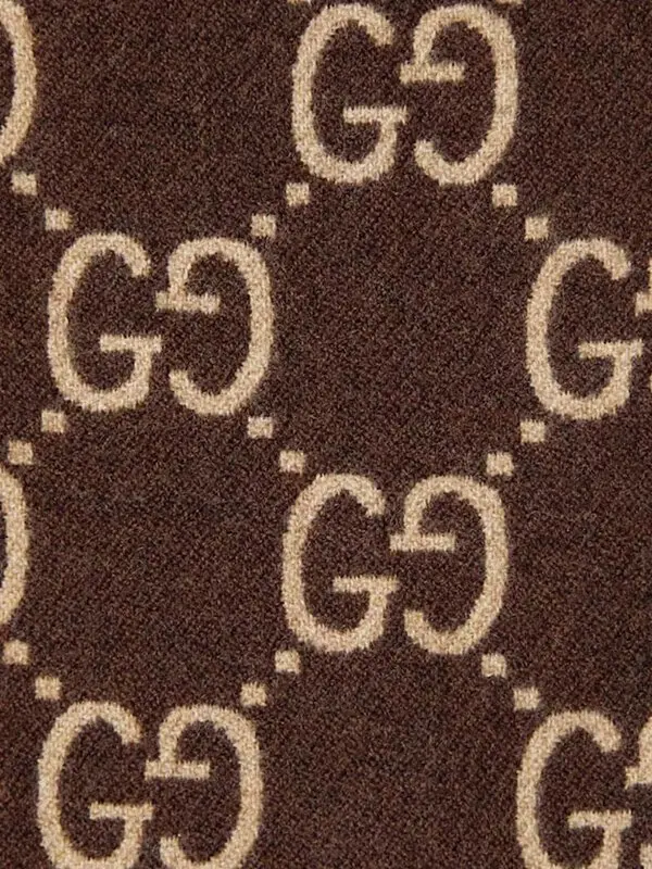 Gucci Gg Wool Jacquard Cape