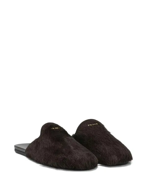 Prada Leather Slippers - Multicolor