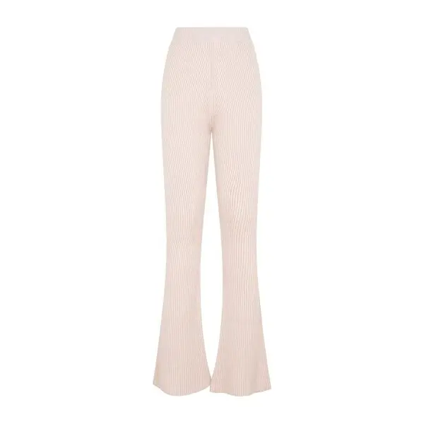 Peserico Flare Knit Rib Pant - Multicolor