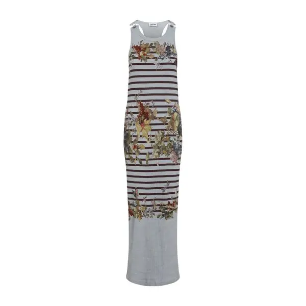 JEAN PAUL GAULTIER Mariniere Grape Long Dress - Multicolor