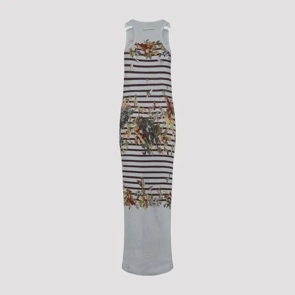 JEAN PAUL GAULTIER Mariniere Grape Long Dress - Multicolor