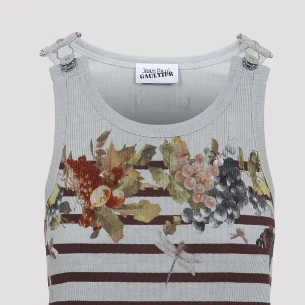 JEAN PAUL GAULTIER Mariniere Grape Long Dress - Multicolor