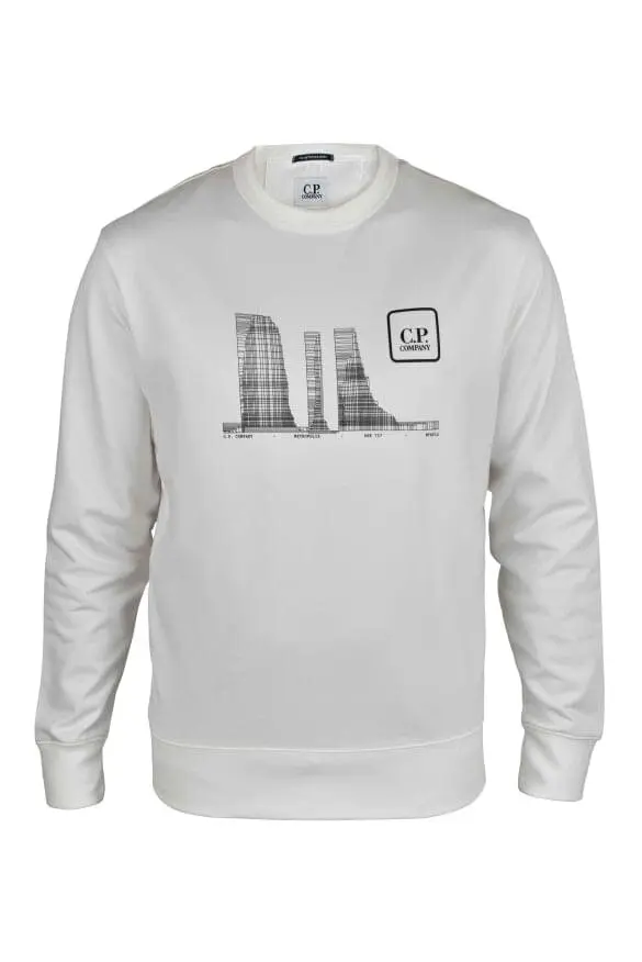 C.P. COMPANY Graphic Print Sweatshirt - White