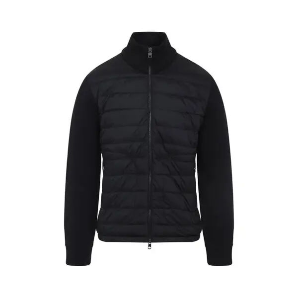Moncler Cardigan Tricot Jacket - Black
