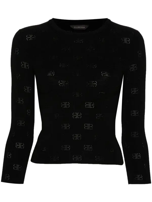 Balenciaga Open-knit Wool Top - Multicolor