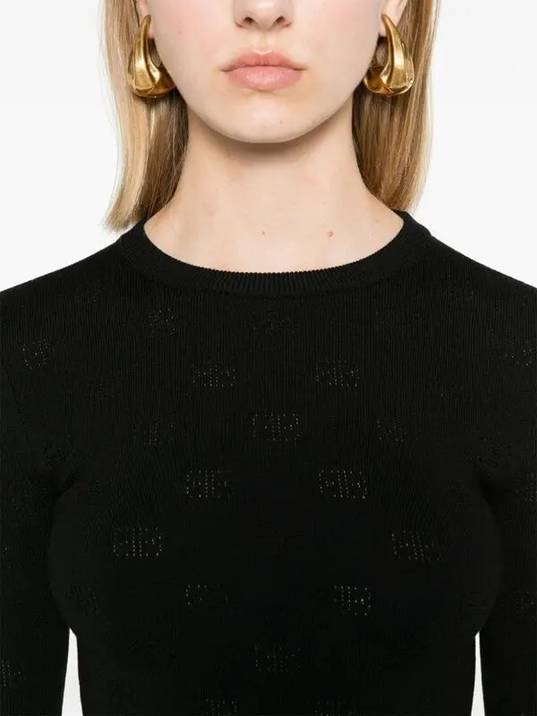 Balenciaga Open-knit Wool Top - Multicolor