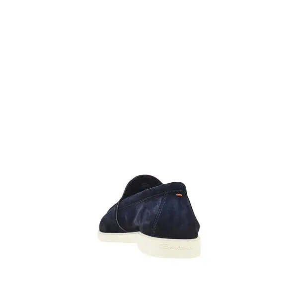 Santoni Malibu Suede Leather Loafers