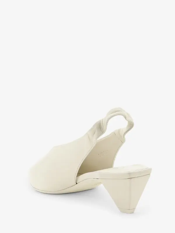 Loewe Origami Cubic Leather Slingback