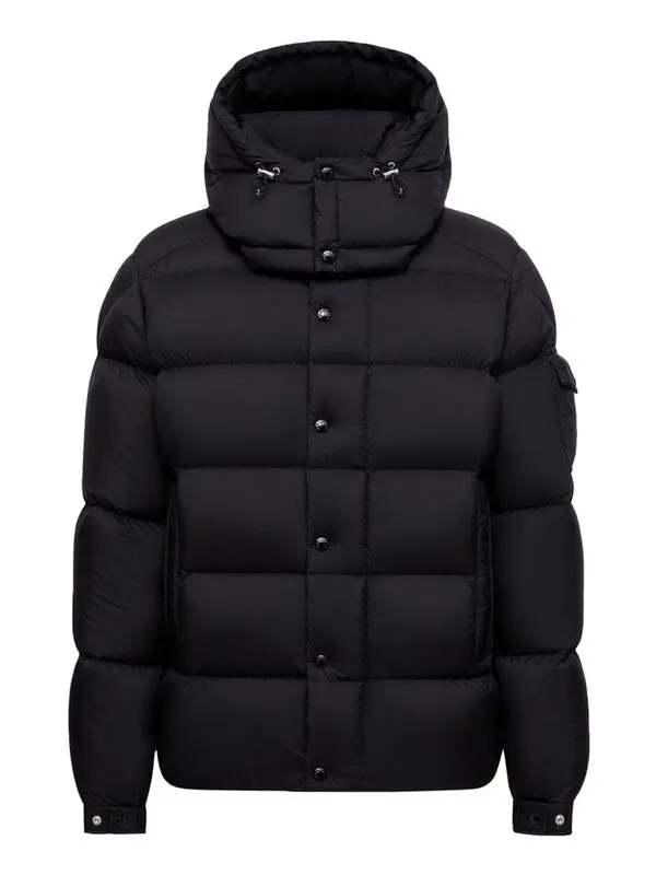 Moncler Maya 70 Short Down Jacket With Hood - Black
