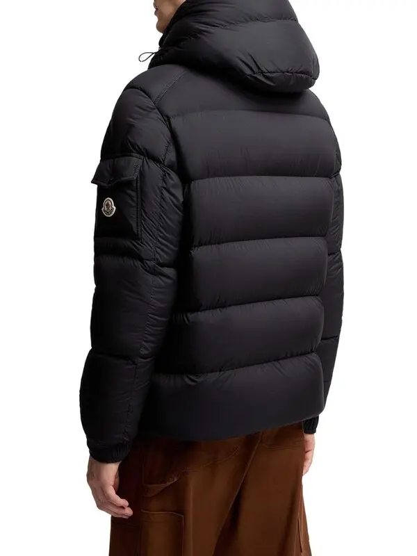 Moncler Maya 70 Short Down Jacket With Hood - Black