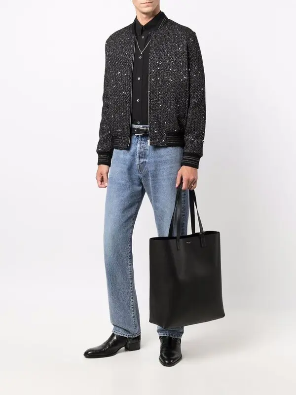 Saint Laurent Leather Tote Bag