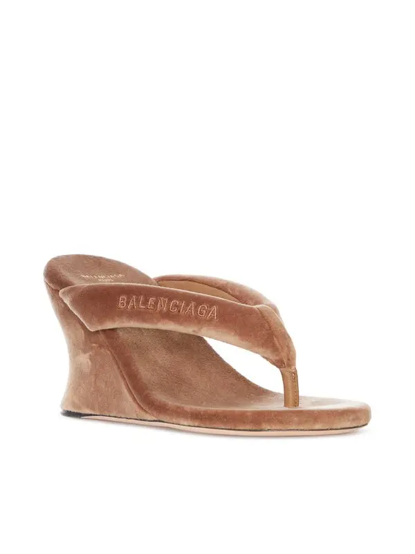 Balenciaga Gaeta Wedge Flip-flops