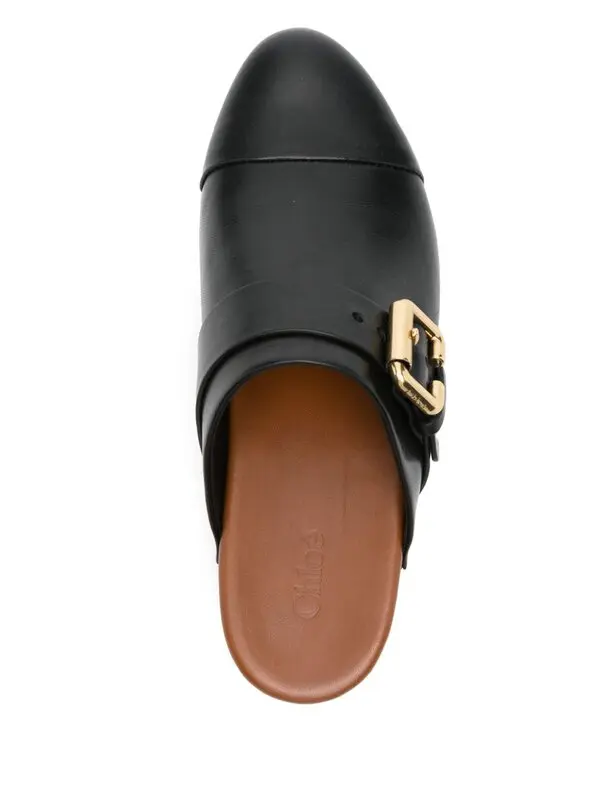 Chloé Jeannette Leather Clogs - Multicolor